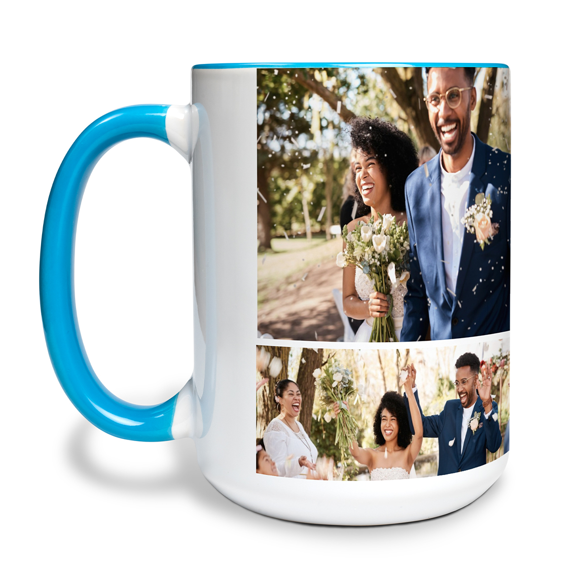 Collage Color Accent Coffee Mug, Sky Blue, 15 oz. | Collage Ceramic ...